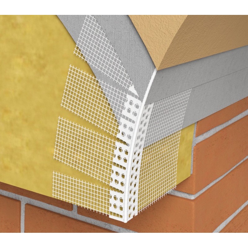 Perfil PVC com Rede pArcos Angulo Boleado 2.50ml